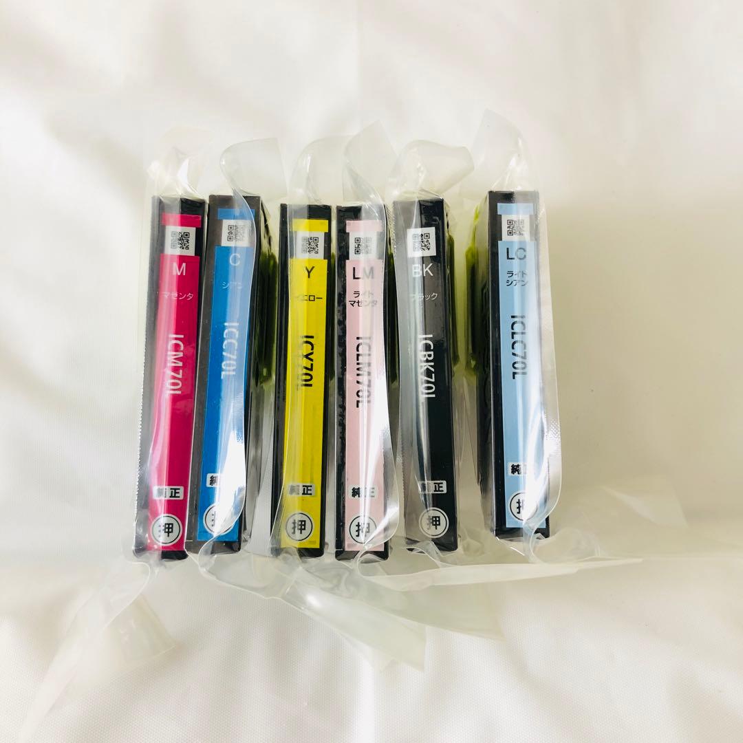 【期限切れ】EPSON 純正インクカートリッジ 70L 6色パック IC6CL - メルカリ