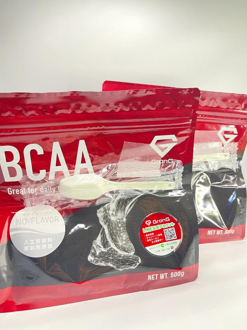 0142 Grong BCAA 無味 ノンフレーバー 500g 2袋セット - メルカリ