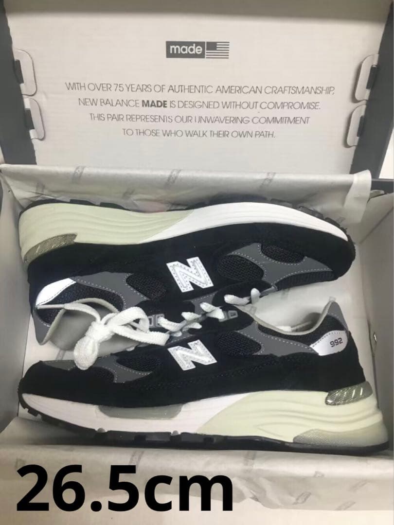 新品 New Balance M992 EB BLACK US10 - メルカリ