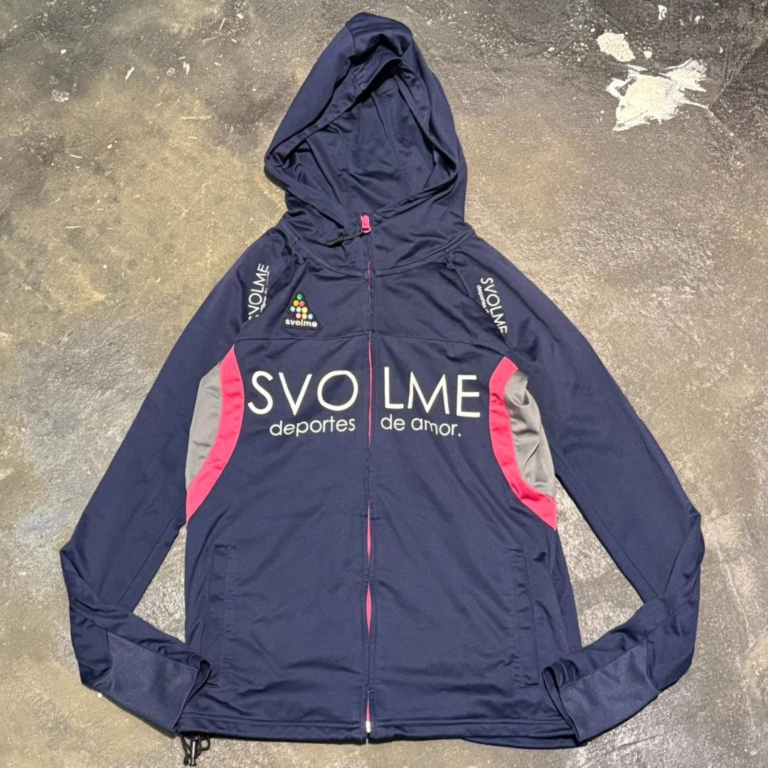SVOLME ジップアップパーカー 速乾ドライ素材 フルジップフーディ S - メルカリ