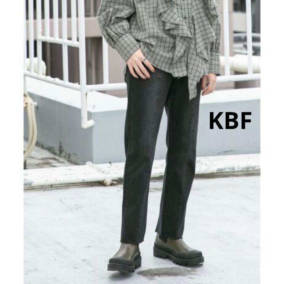 KBF ケイビーエフ BACKスリットストレートデニム - メルカリ