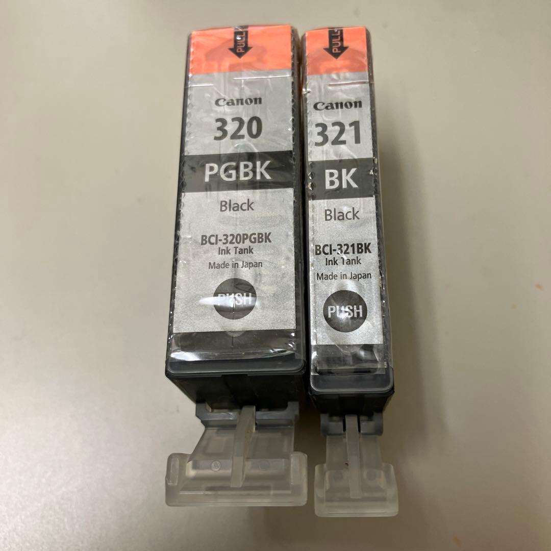 Canon 純正インクBCI320 PGBK 321BK 各1個 - メルカリ