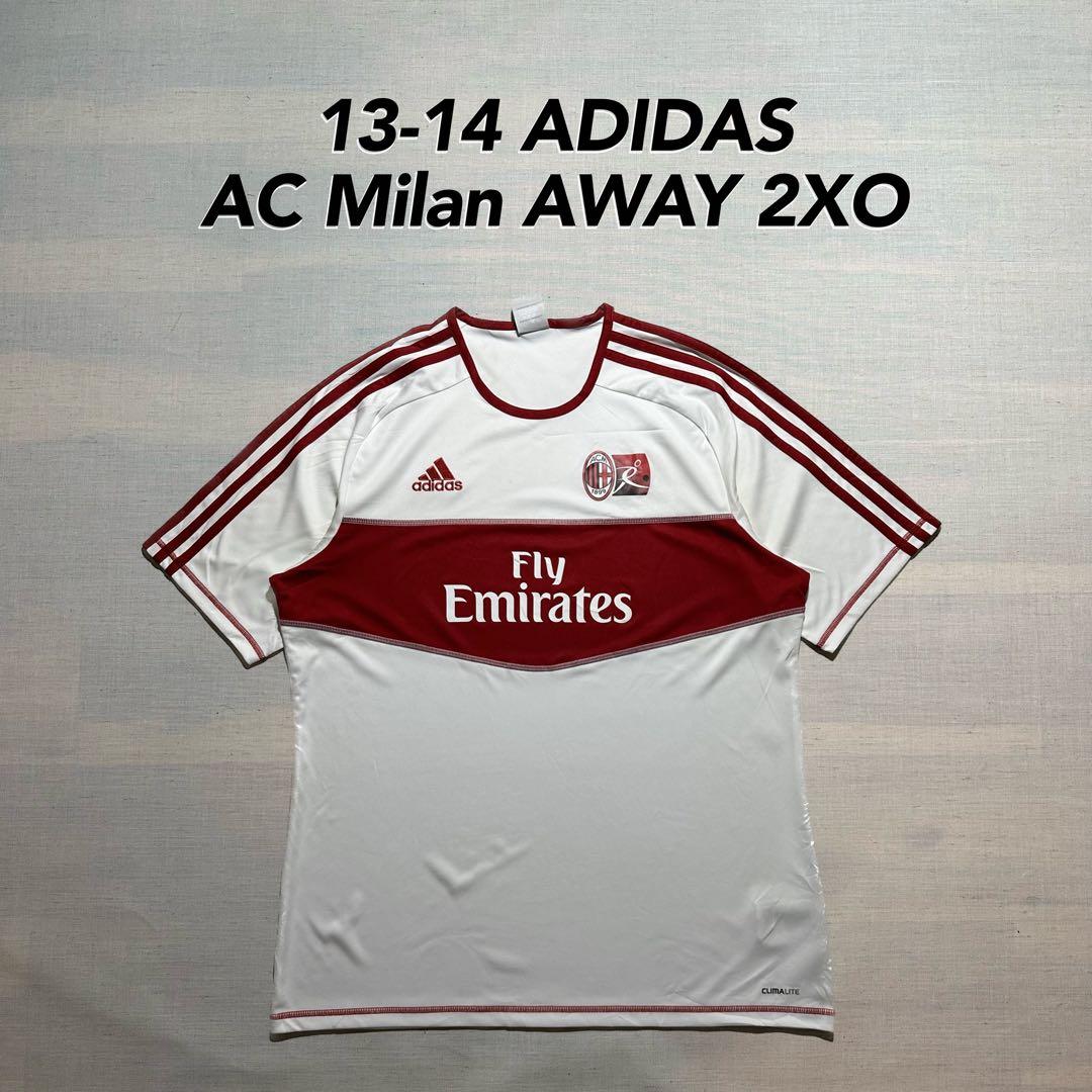 13-14 アディダス ACミラン アウェイ サッカー 半袖ユニフォーム 2XO by メルカリ