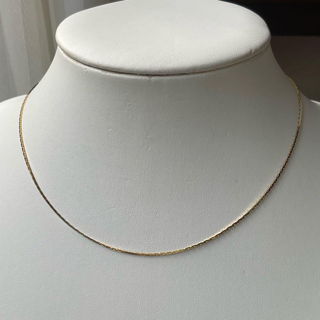 ゴールドチェーンネックレス チェーンのみ K18GP 115-2 - メルカリ