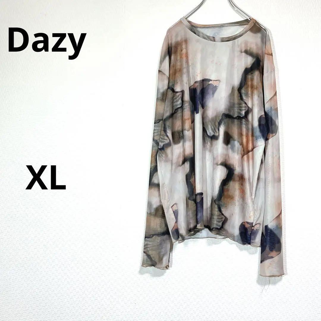 Dazy 長袖Tシャツ XL 新品未使用 シアー 透け感 重ね着オシャレ - メルカリ