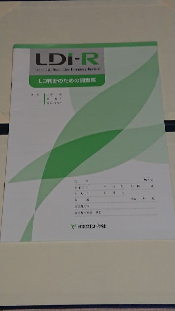 LDI-R LD判断のための調査票 - メルカリ