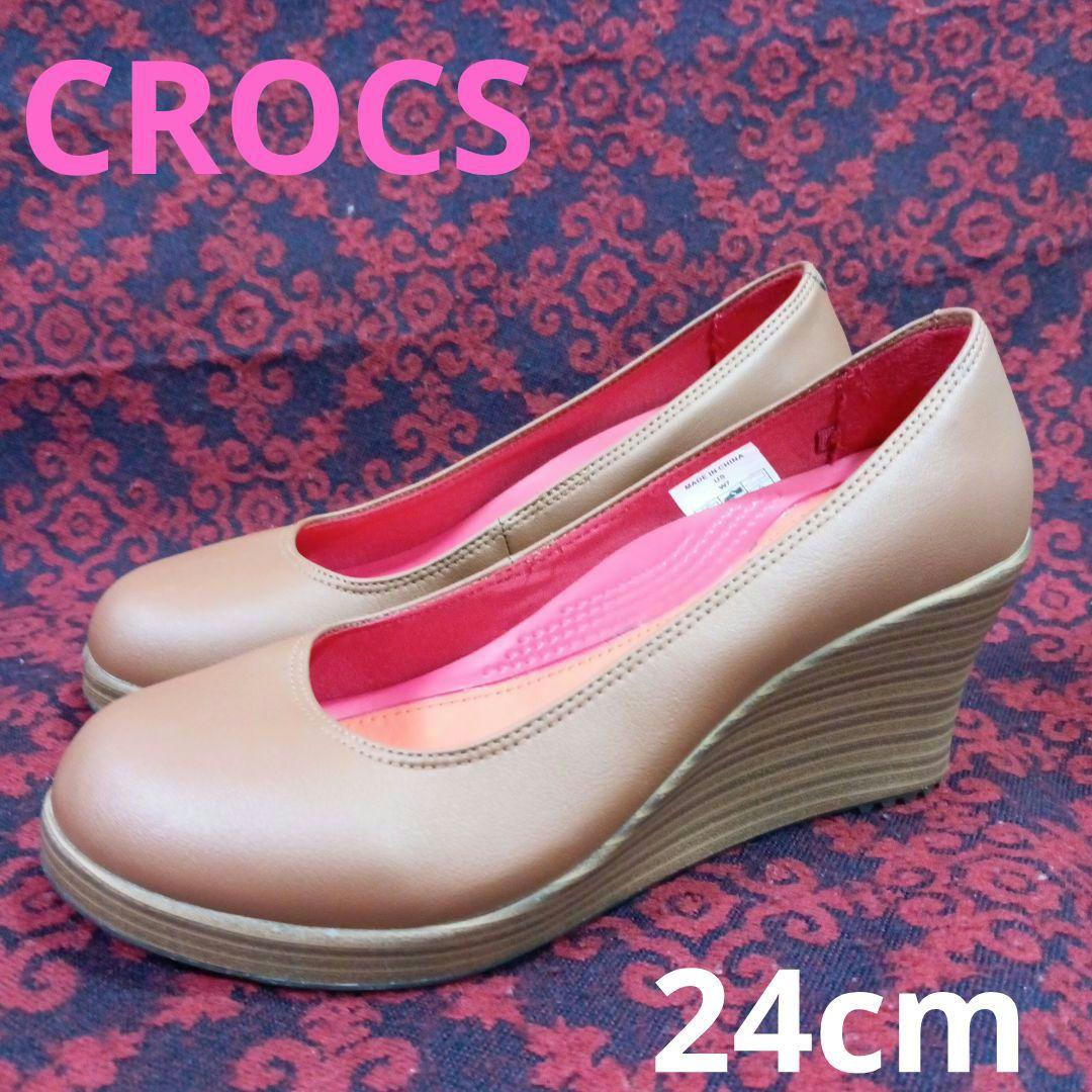 CROCS パンプスw8 24cm by メルカリ
