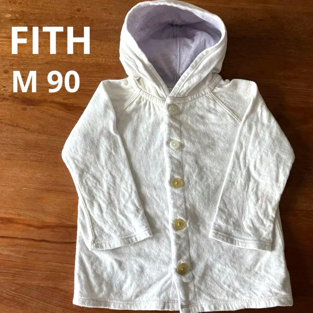 FITH★リバーシブル パーカー＊雪の結晶柄×ピンストライプ★ 90cm - メルカリ