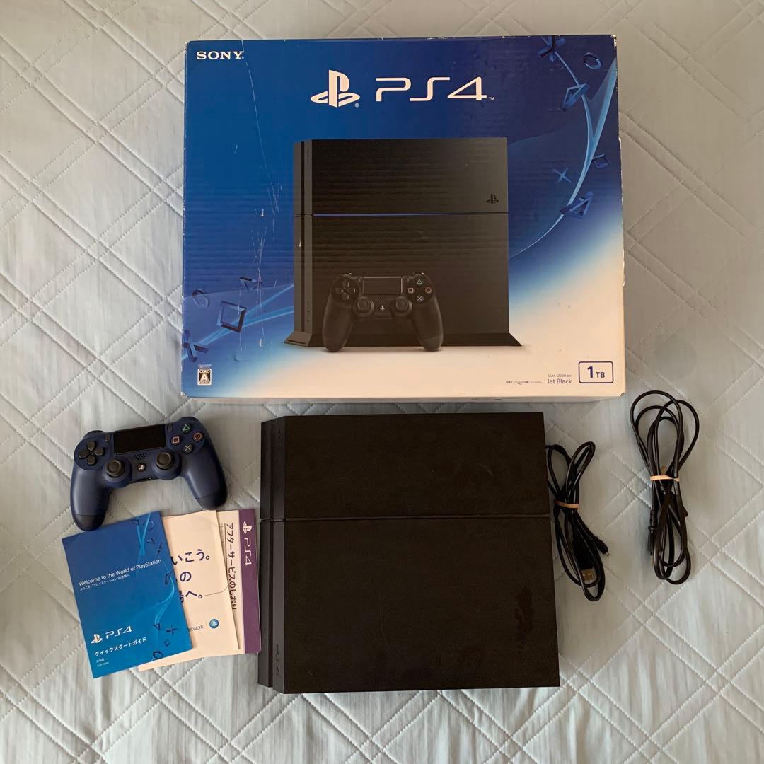 PS4 ジェット・ブラック 1TB (CUH-1200BB01) - 本体