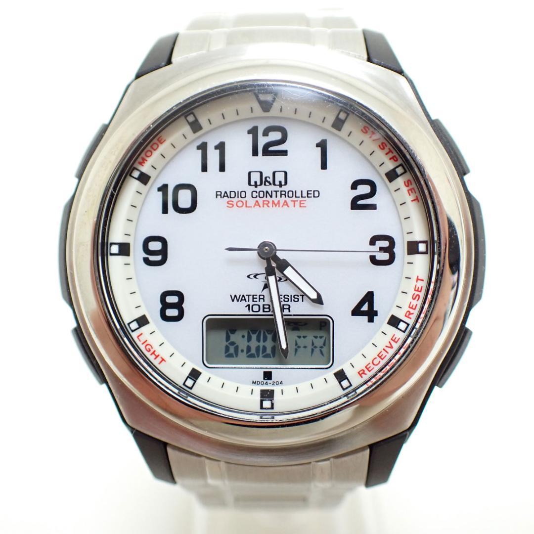 AB498 Q&Q UP08 ソーラー 電波時計 - メルカリ