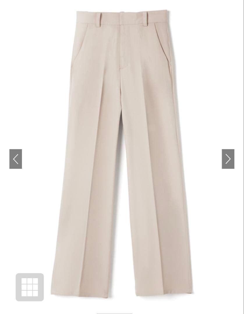 grl センタープレスストレートパンツ ai07 ベージュ スラックス XS - メルカリ