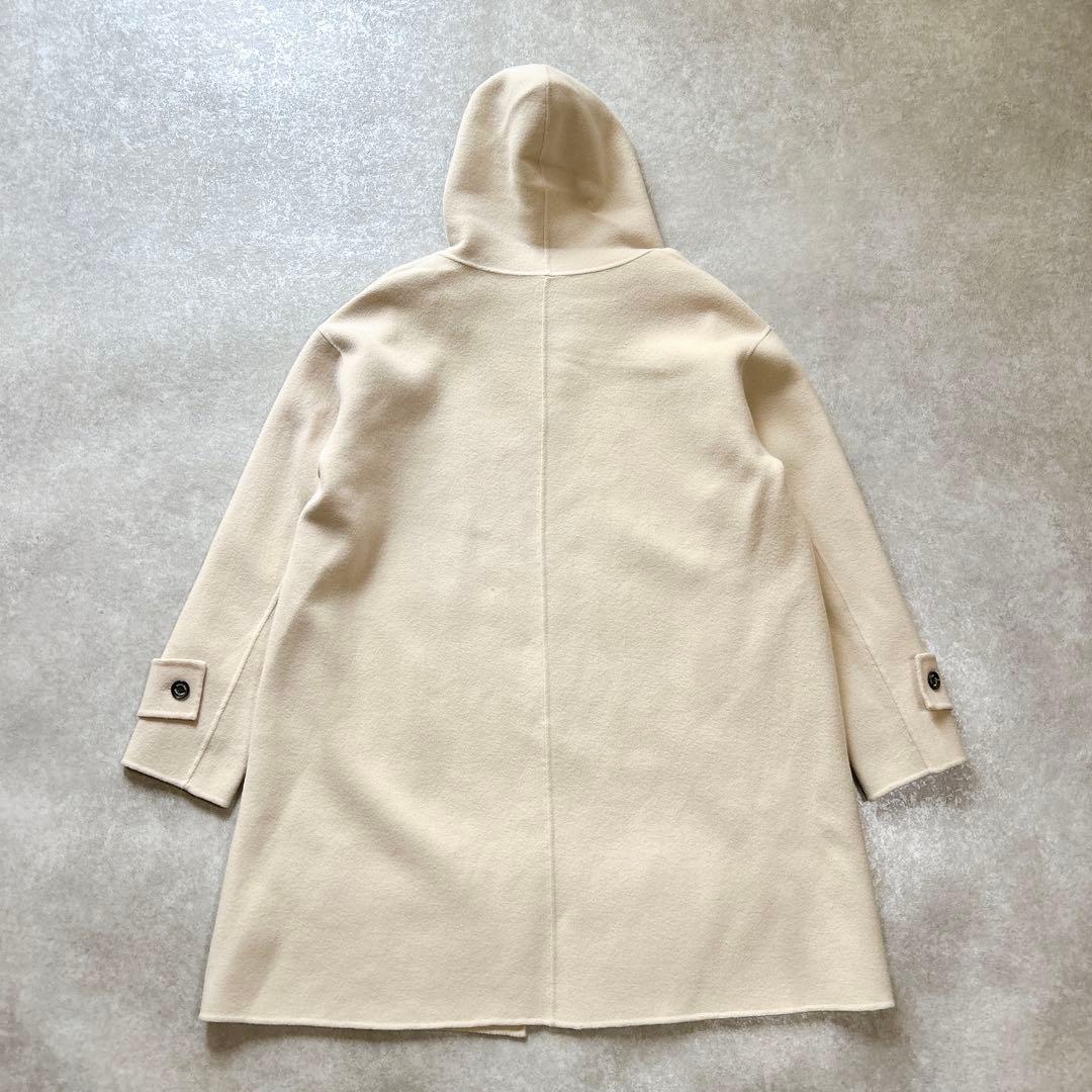 【極美品】ブランベール blancvert カシミヤ混リバーコート フード - メルカリ