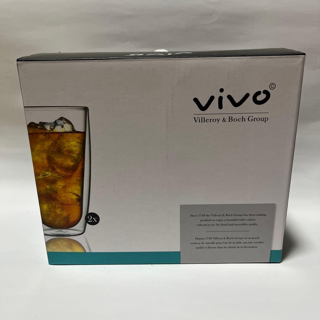 vivo ダブルウォールグラス グラス コップ 350ml 2個セット×2個 - メルカリ