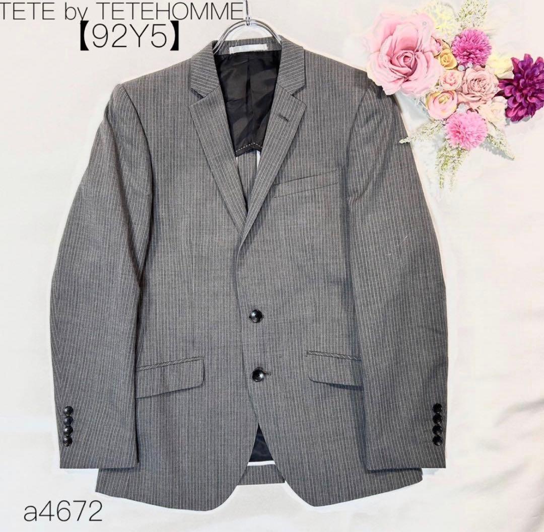 テットオム 【92Y5】ビジネススーツ ピンストライプ スリーピース ウール混 - メルカリ