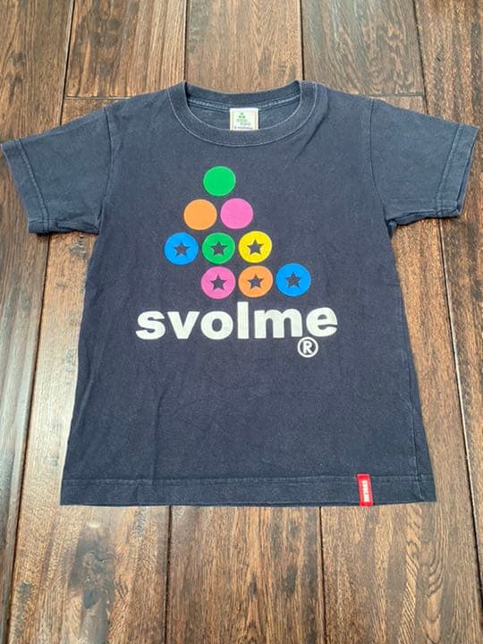 スボルメ SVOLME Tシャツ 130 黒 ブラック ロゴ サッカー 運動 - メルカリ
