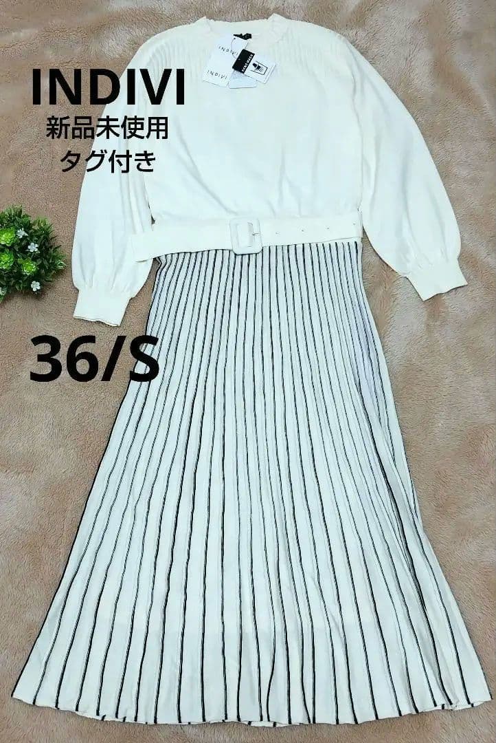 【新品未使用タグ付き】INDIVI 36/S ニットワンピース 冬 - メルカリ