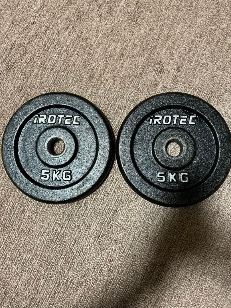 iROTEC 5KG ダンベルプレート2枚セット - メルカリ