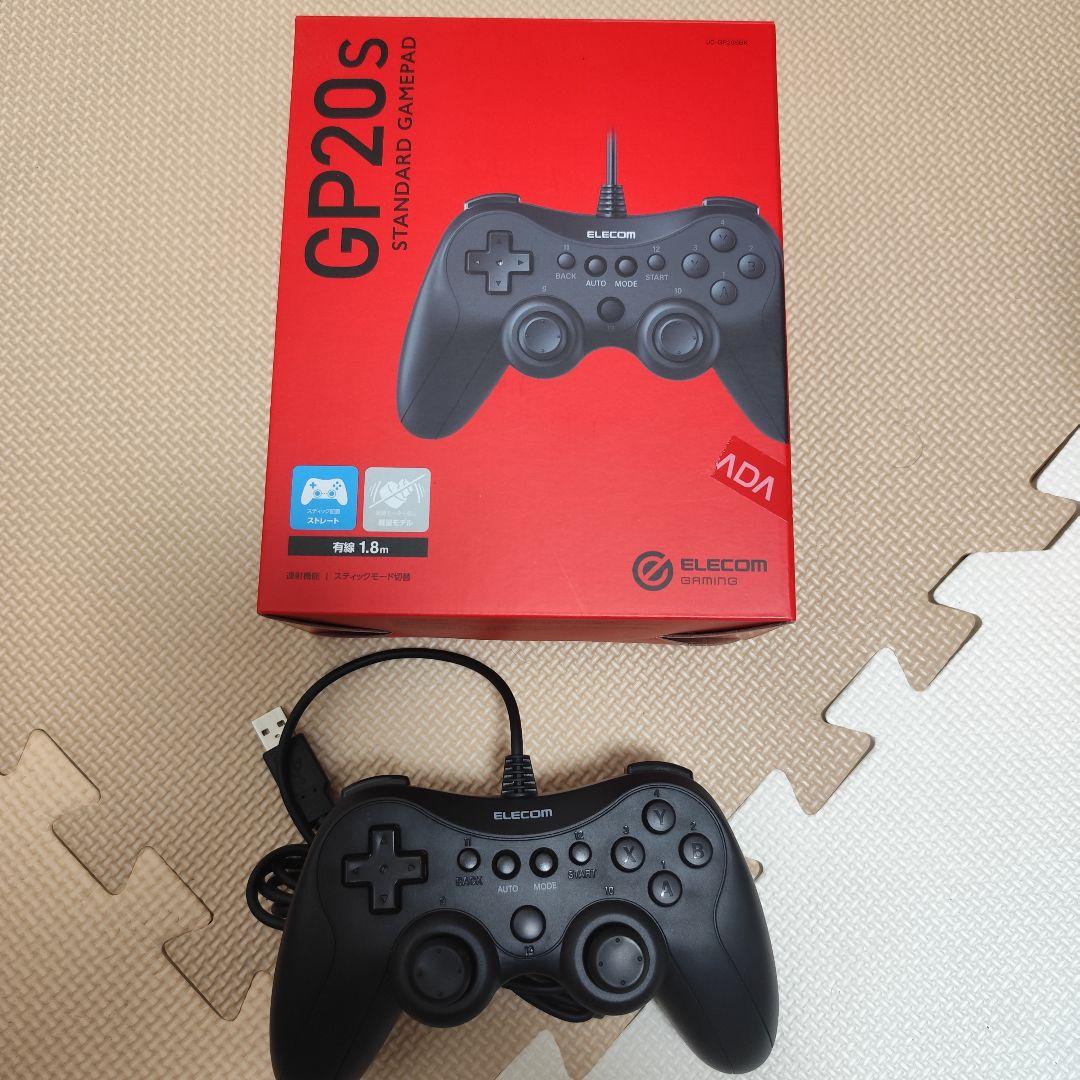 ELECOM GP20S 有線ゲームパッド【箱あり】 - メルカリ