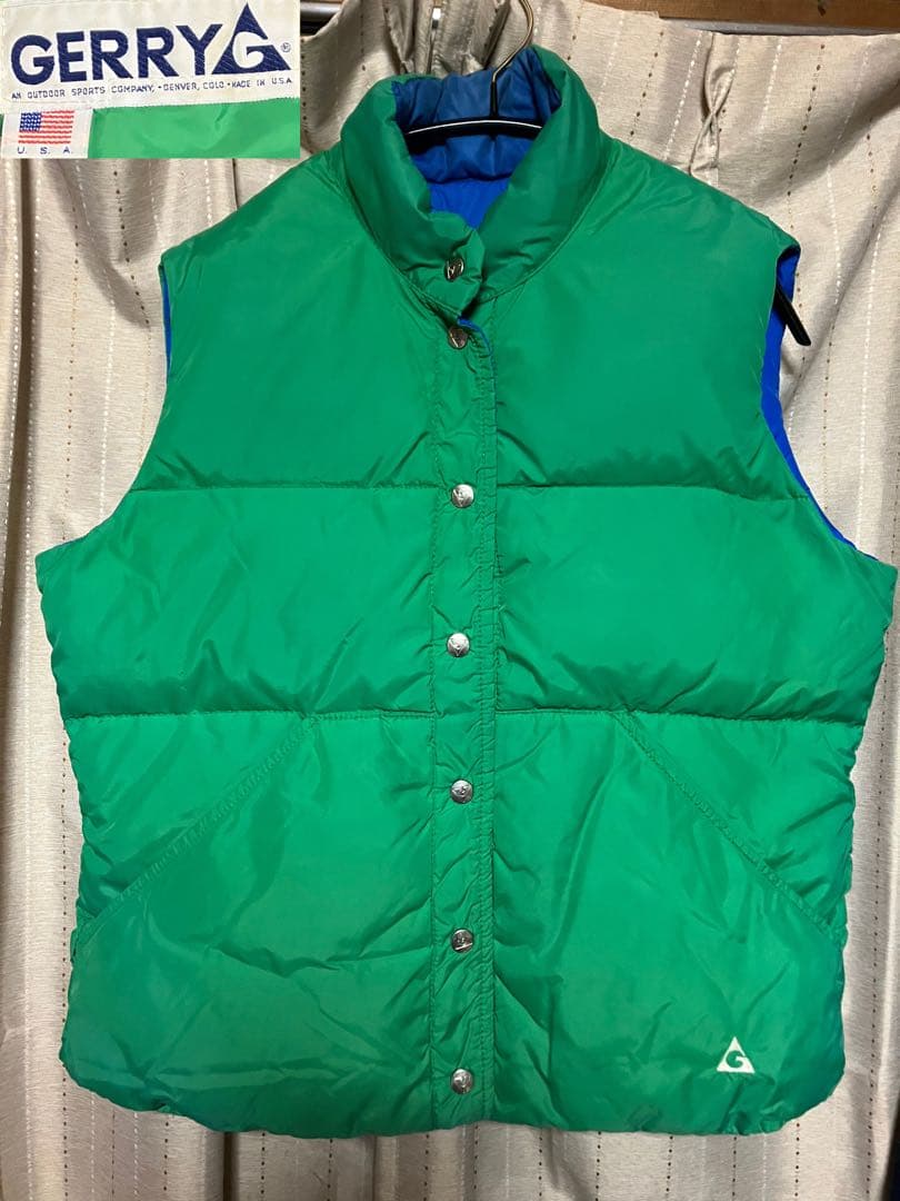 80s 90s GERRY USA製 ビンテージ ダウンベスト M リバーシブル - メルカリ