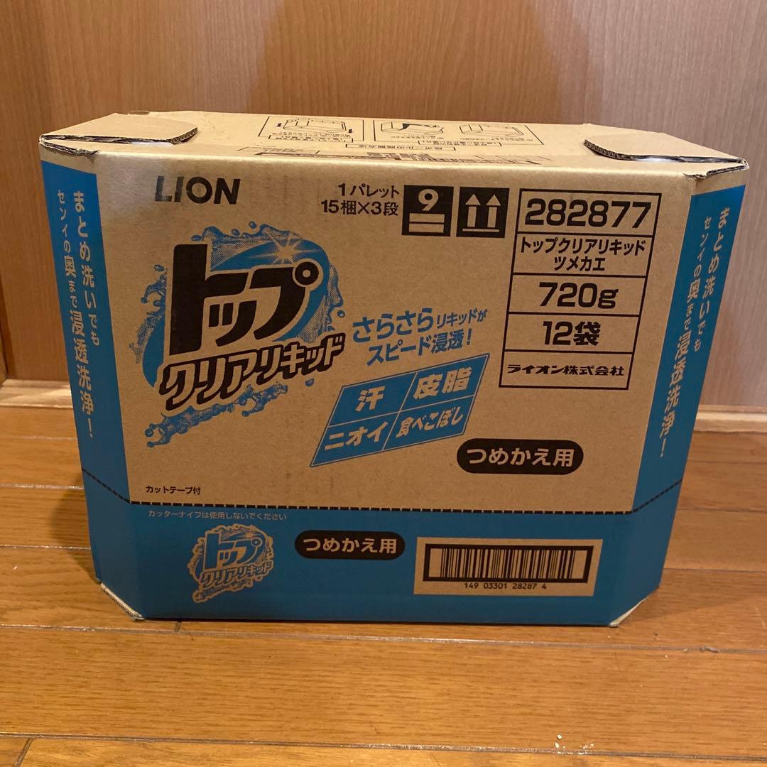LIONトップクリアリキッド720g詰め替え用12袋/1ケース - メルカリ
