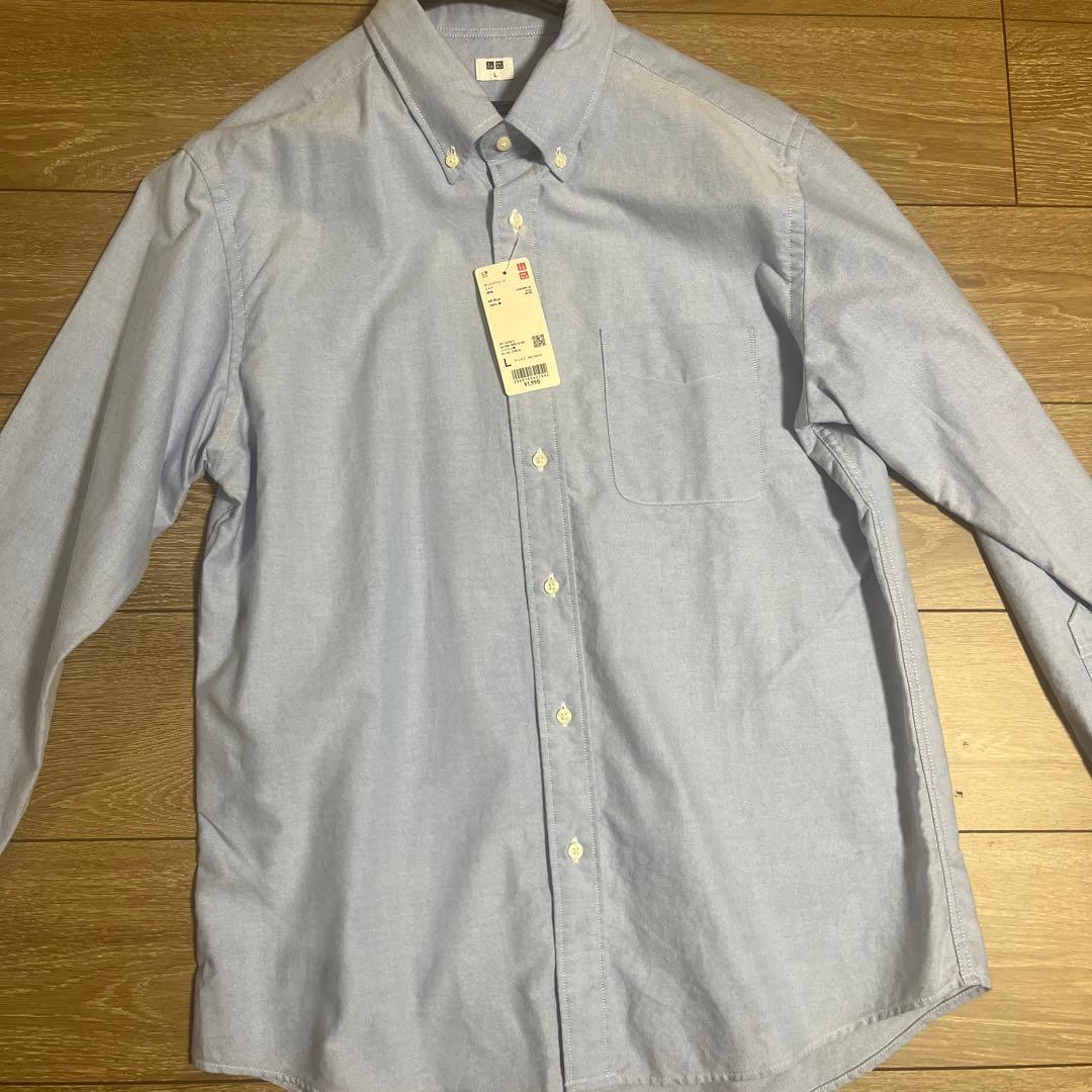 UNIQLO 64 Blue 長袖シャツ L - メルカリ
