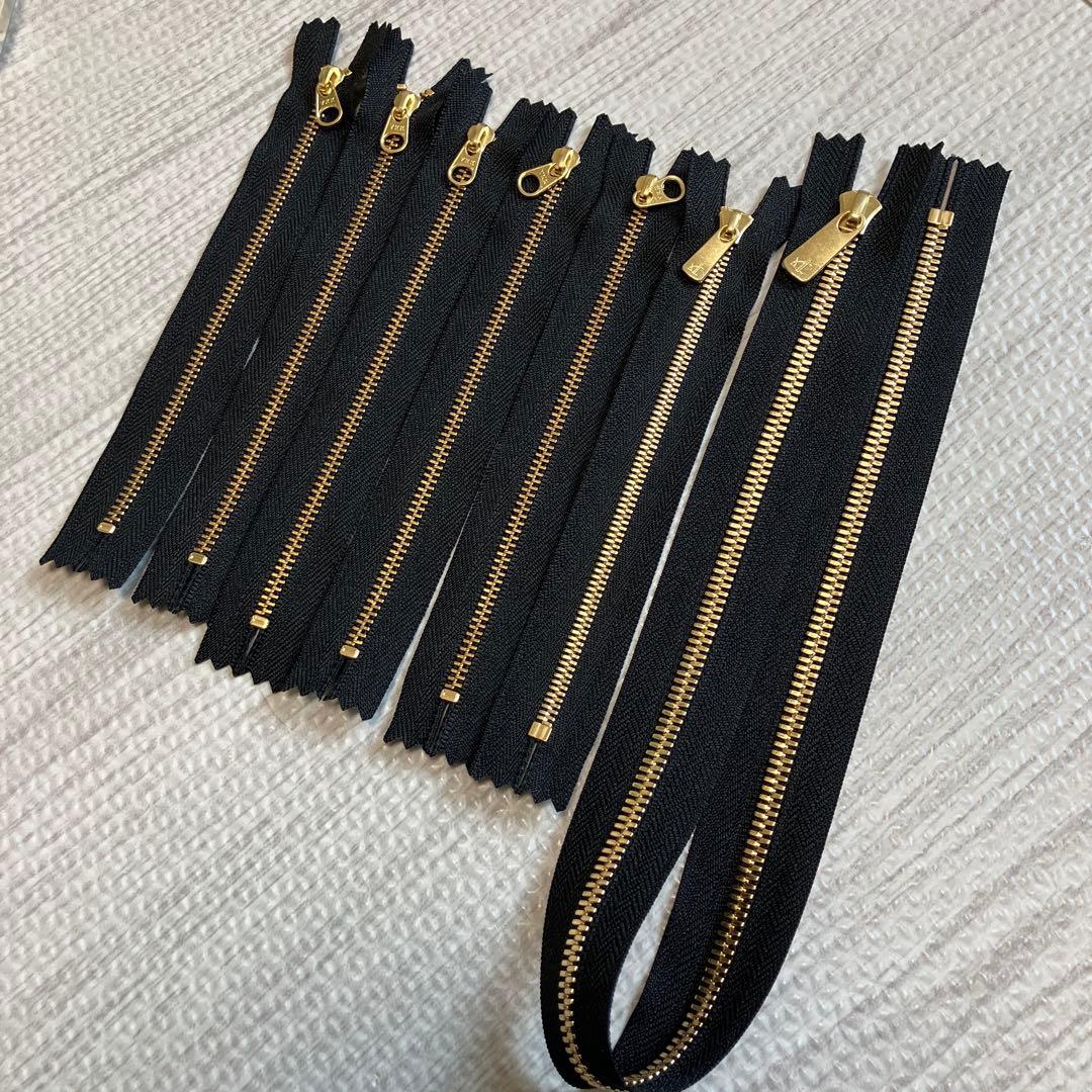 YKK ファスナー 5号 3号 エクセラ ゴールデンブラス 50cm 16cm - メルカリ