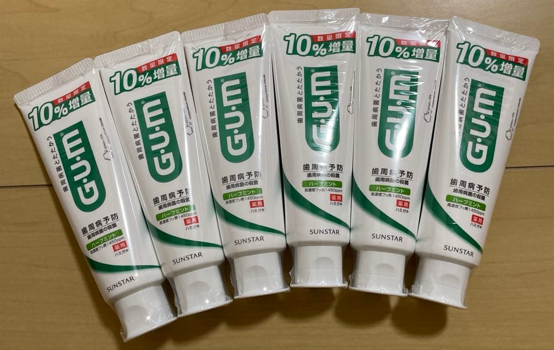 【6本】薬用GUMデンタルペース/歯みがき粉/ガムペースト 増量132g - メルカリ
