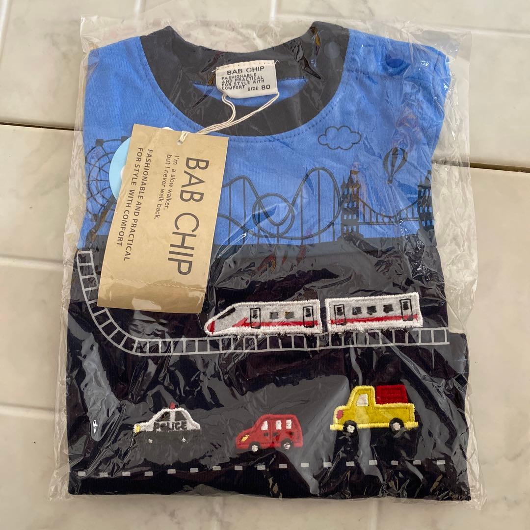 BAB CHIPのロンT 新品未使用タグ付き80cm 乗り物柄 by メルカリ