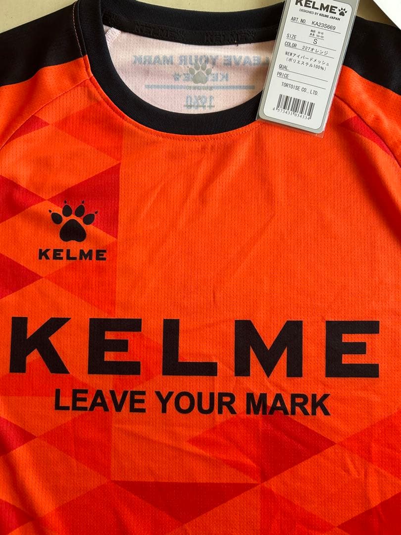 新品タグ付き メンズS ケレメ KELME 半袖プラクティスシャツ オレンジ - メルカリ