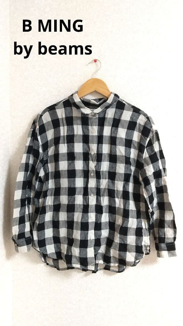 B MINGbybeams★リネンチェックシャツ by beams by メルカリ