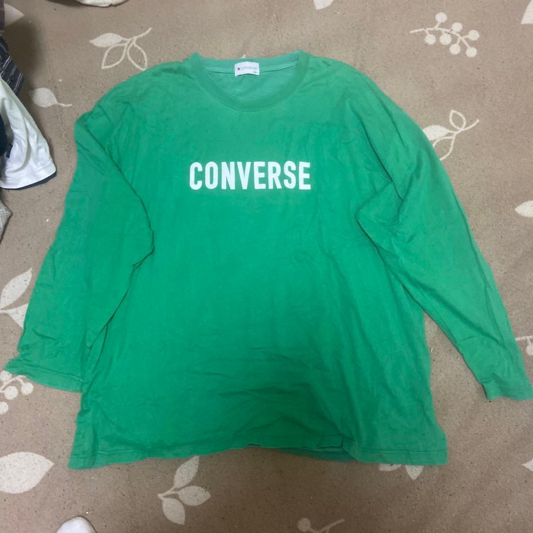 CONVERSE ロンT グリーン 5L 大きいサイズ - メルカリ