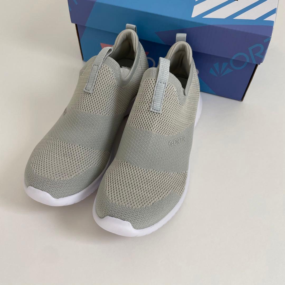 新品 ORTR ニットスニーカー 35 22.5 グレー by メルカリ