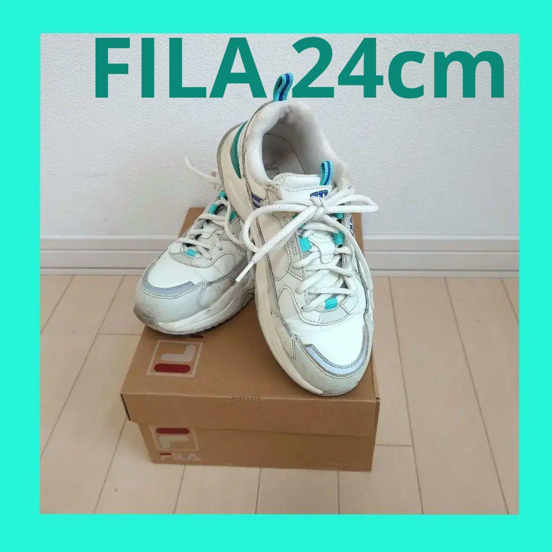 FILA フィラ 厚底 スニーカー 24cm RAYFLIDE レイフライド - メルカリ