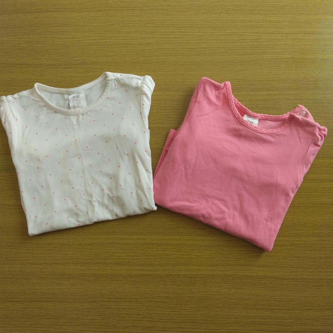 H＆M 長袖シャツ2枚 90cm - メルカリ