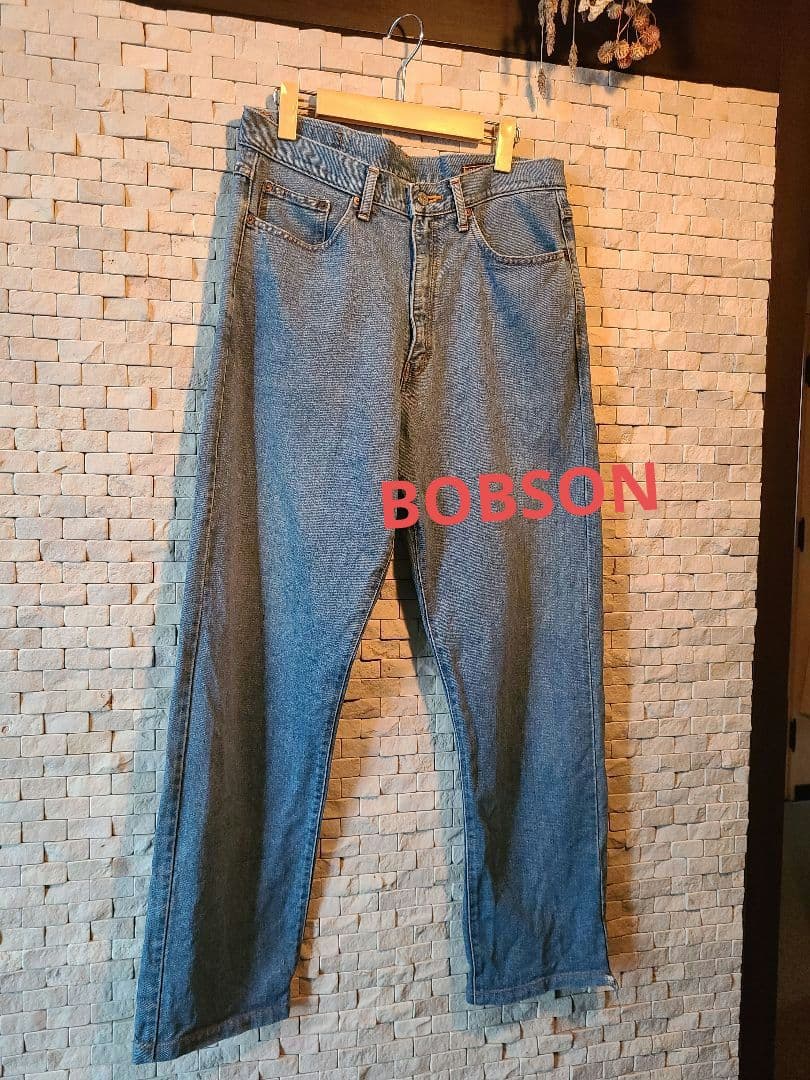 BOBSON B4JEANS ストレートデニム ライトブルー中古品 - メルカリ