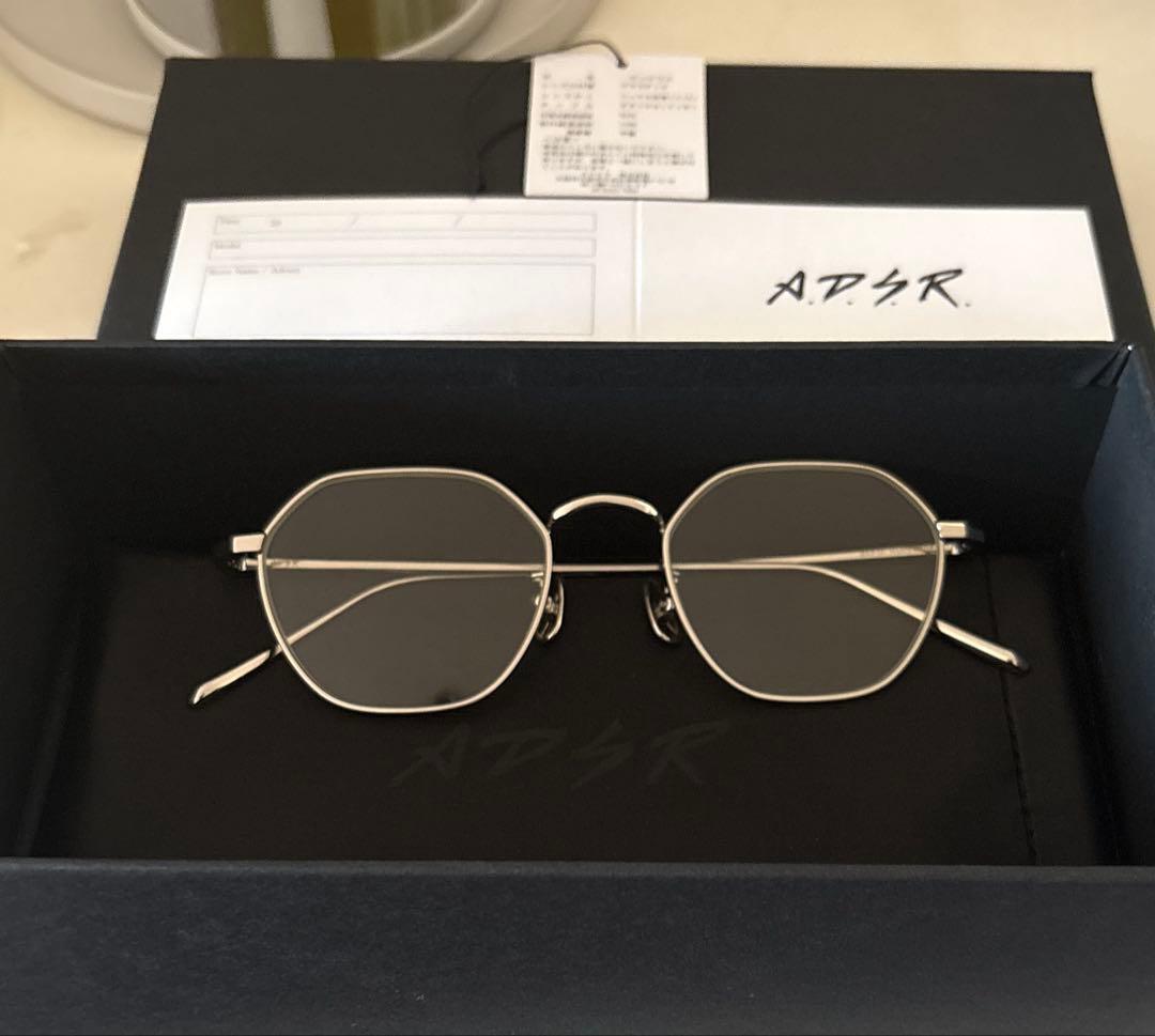 ADSR BAZ 03A メガネ シルバー 箱、メガネケース付き - メルカリ