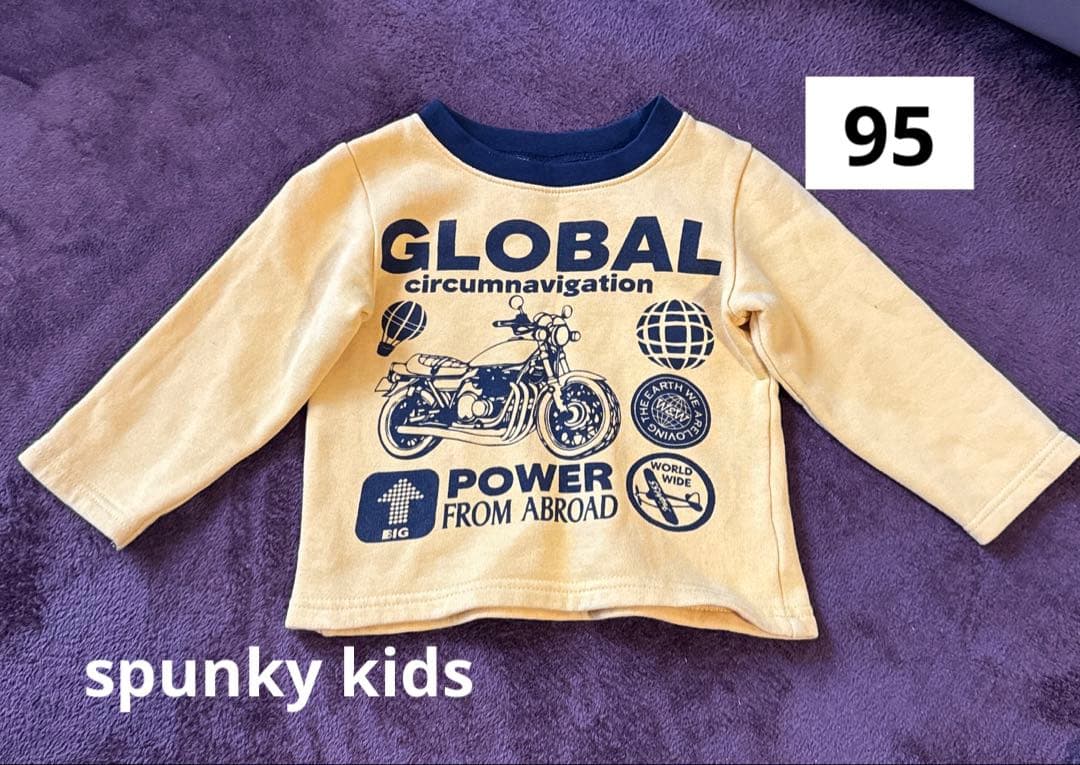 spunky kids トレーナー 95サイズ バイク - メルカリ