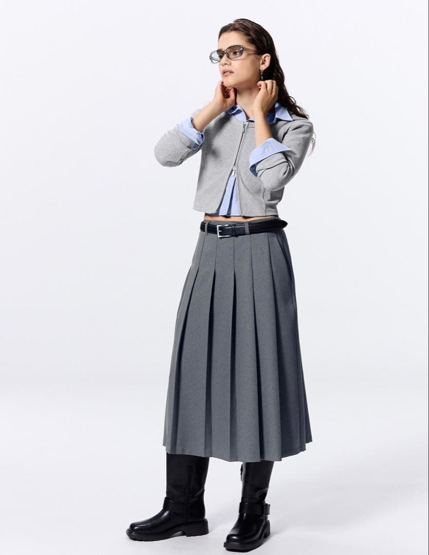 GU プリーツミディスカート 3XL - メルカリ