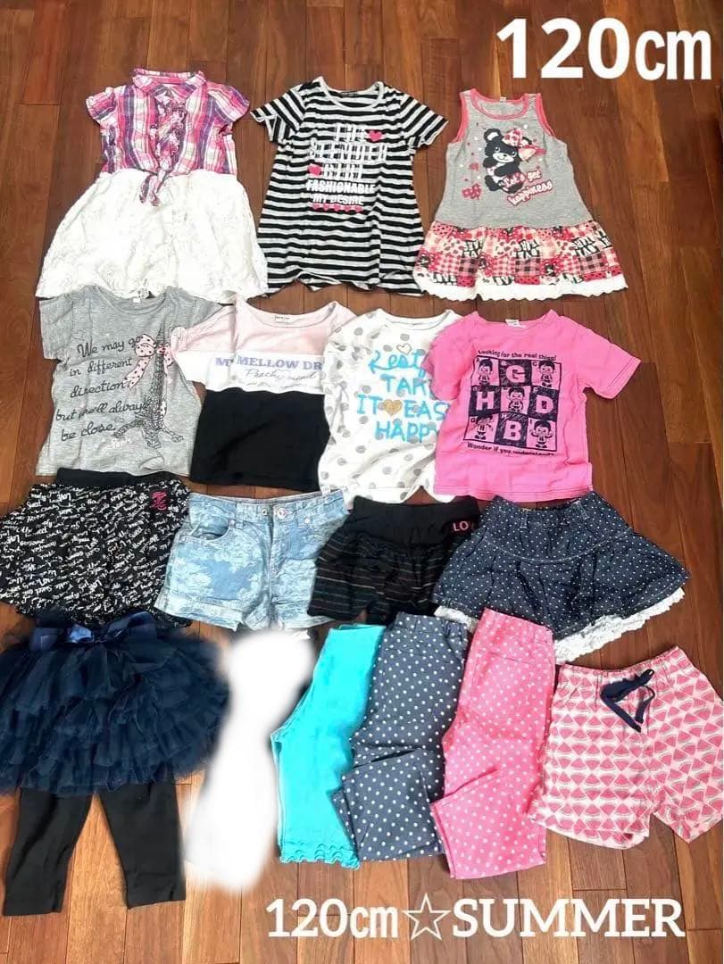 120㎝★夏★まとめ売り★ワンピ★Tシャツ★ショートパンツ★スカート - メルカリ