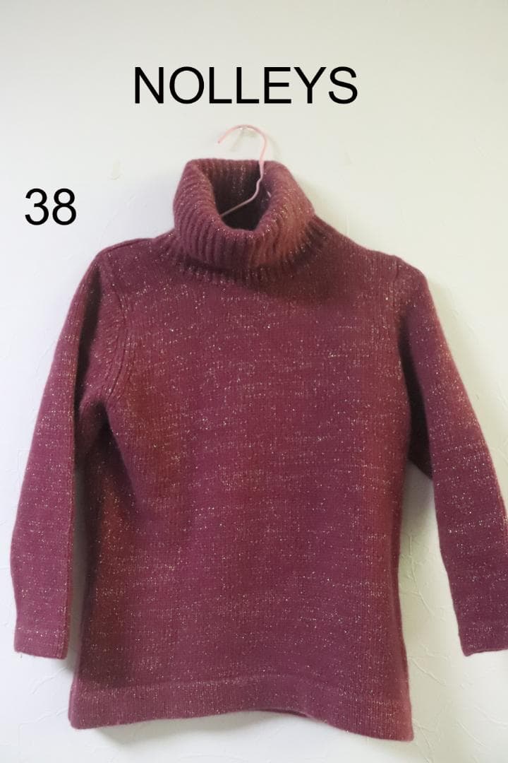プロフ必読NOLLEYSタートルネックアンゴラ混ニットセーター/高品質良品38 - メルカリ
