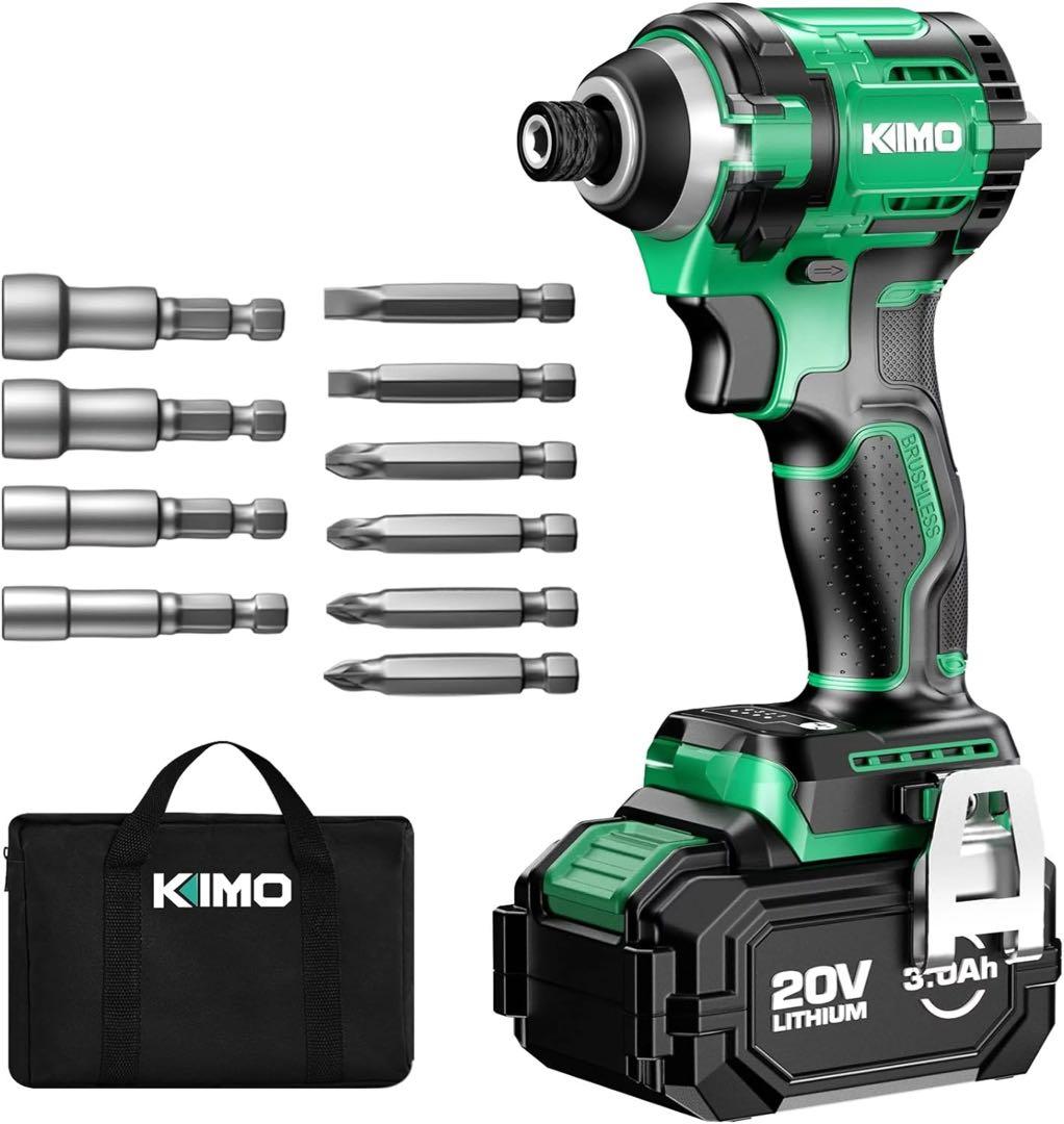 KIMO 20V 電動インパクトドライバー 3.0Ah - メルカリ