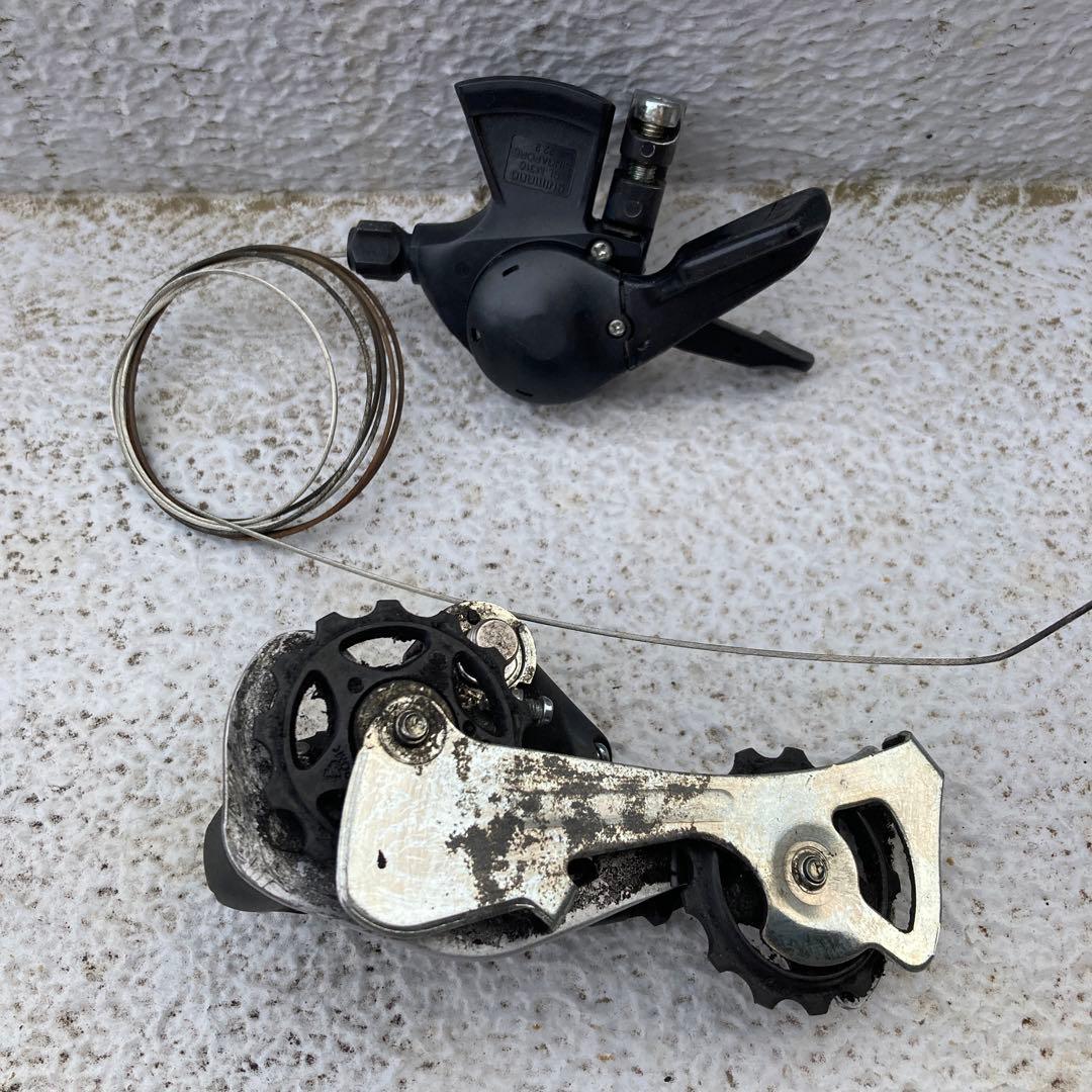 シマノ Shimano 8s シフターとディレイラーのセット - メルカリ