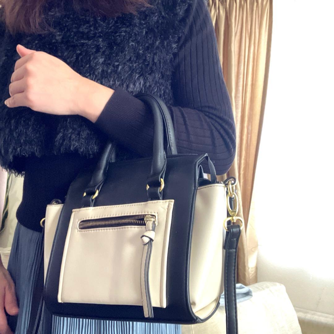 OZOC 2wayバック ブラック/ホワイト - メルカリ