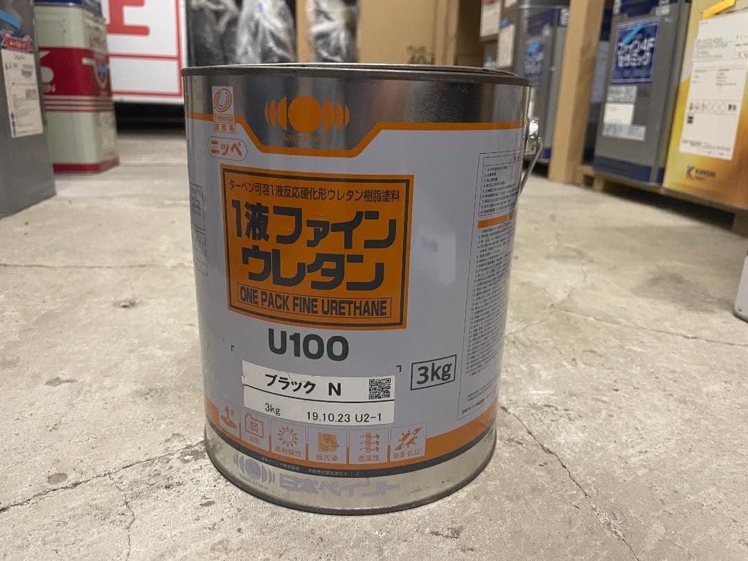 1液ファインウレタンU100 3kg缶 残量8割 by メルカリ