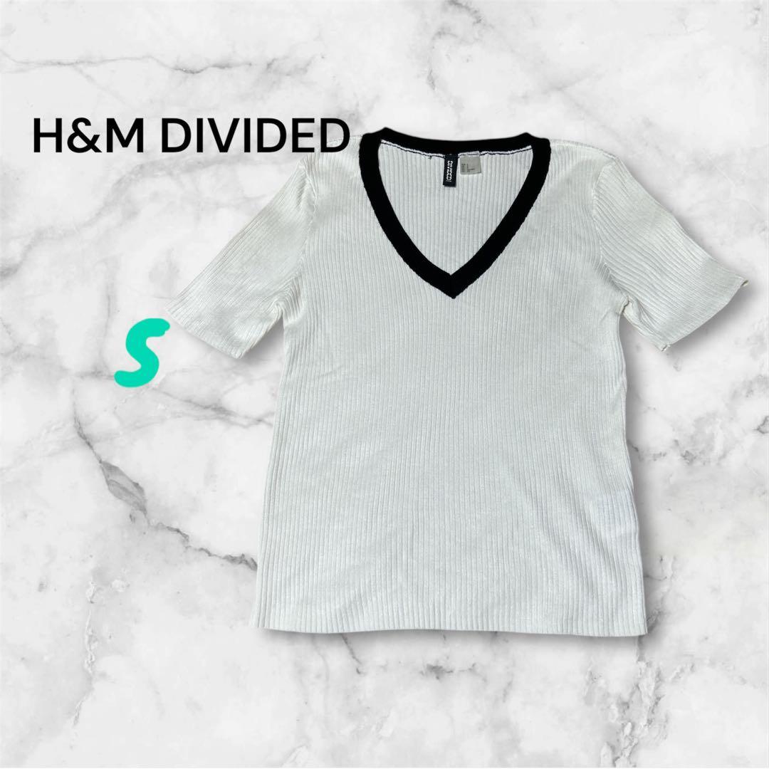 H&M DIVIDED 半袖 Vネック トップス S - メルカリ