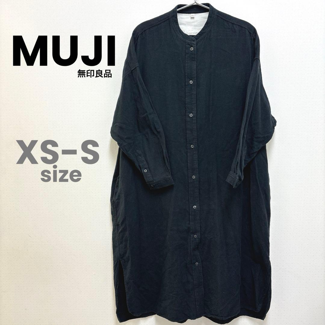 【RT-153】MUJI 無印良品 ワンピース ブラック XS-Sサイズ - メルカリ