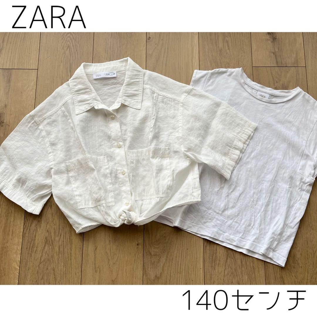 ZARA ザラ 半袖ブラウス キッズ140cm - メルカリ