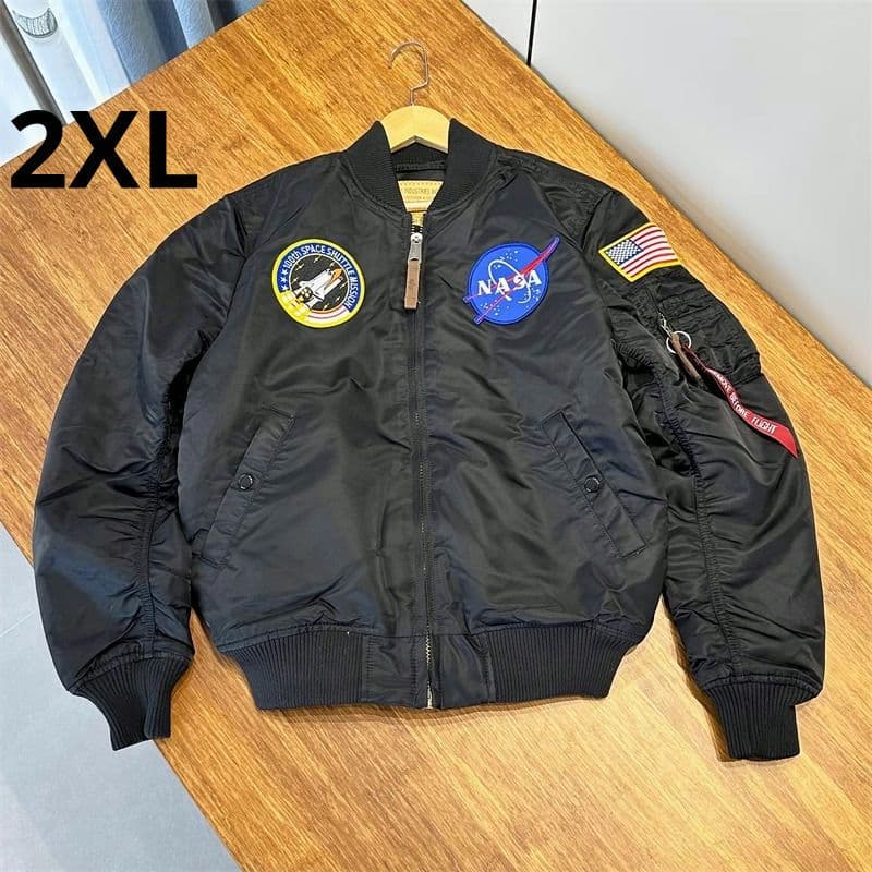 アルファインダストリーズ NASA MA-1 100th記念刺繍ジャケット2XL - メルカリ