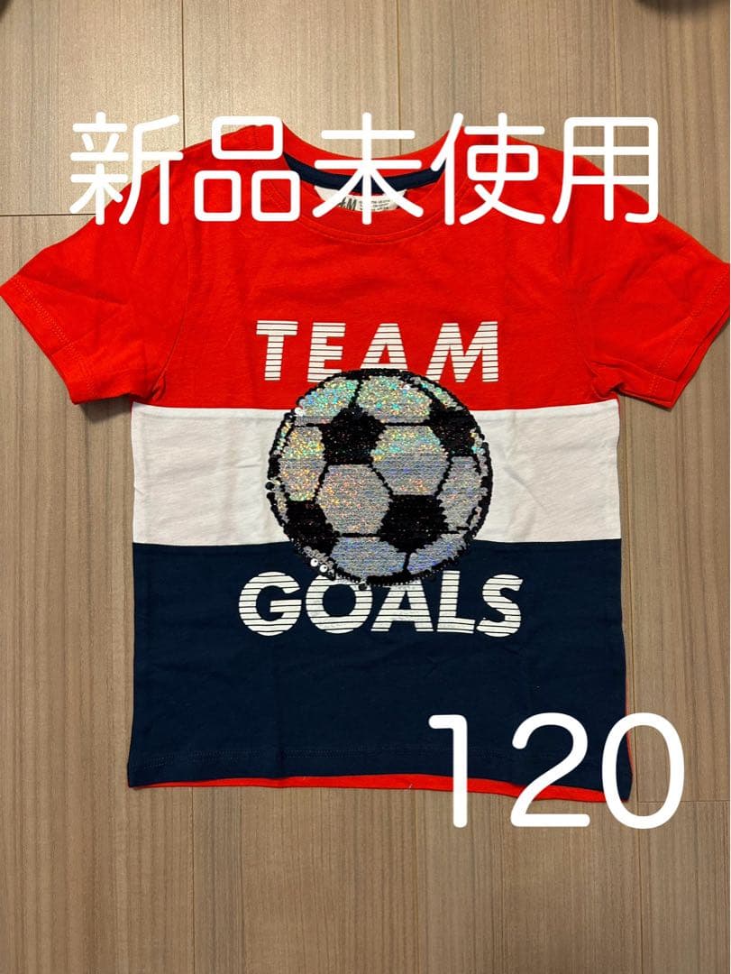 【新品】H&M Tシャツ 110-120センチ スパンコール - メルカリ