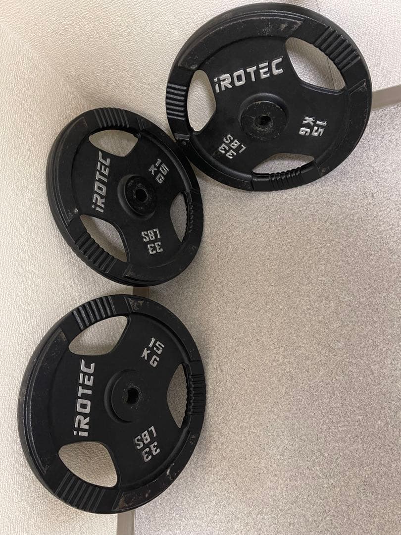 【手渡希望】iROTEC 15kgプレート 3枚 - メルカリ